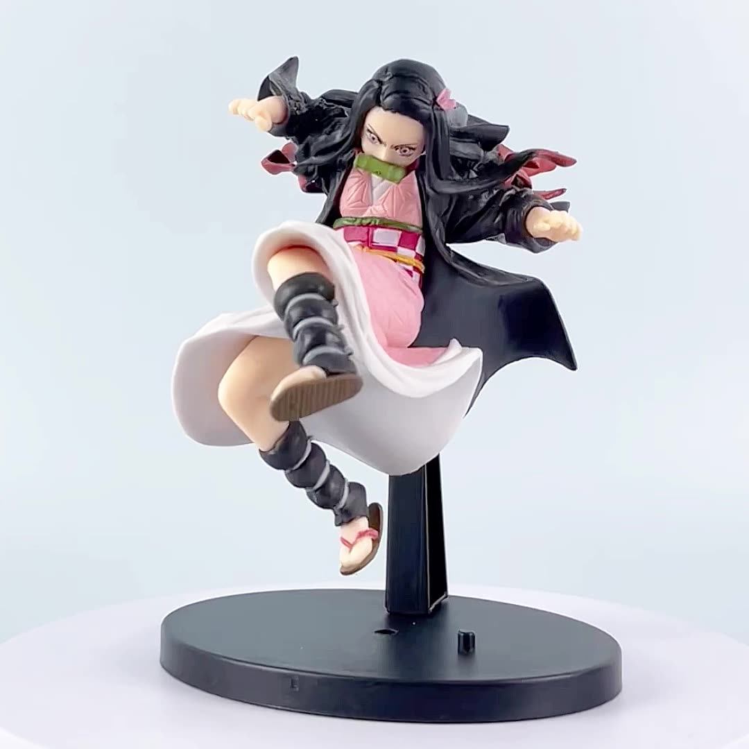 Anime Demon Layer Models Cartoon Nezuko Anime Figure Action Figure ...