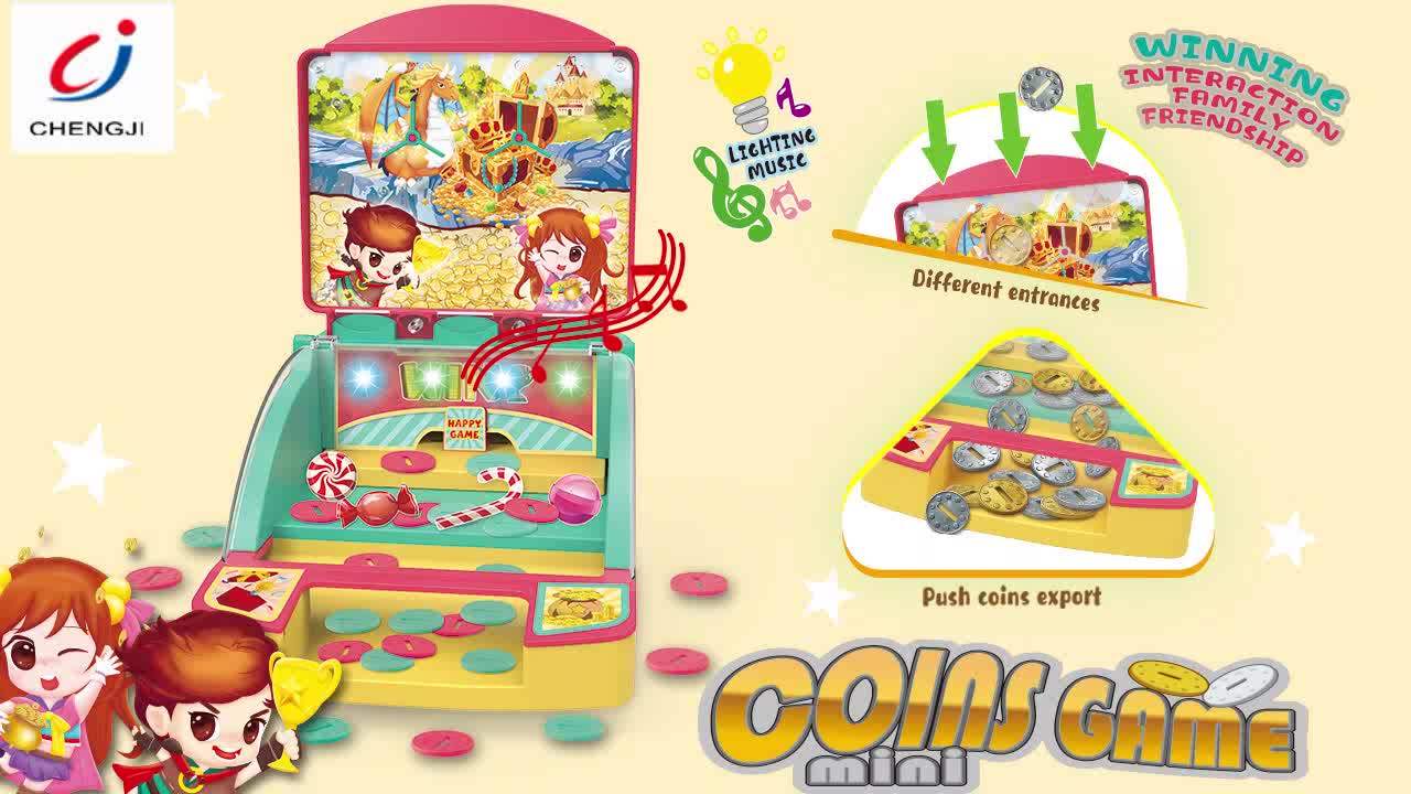 Electric Children Light Musical Mini Arcade Game Machine Pusher Coin ...