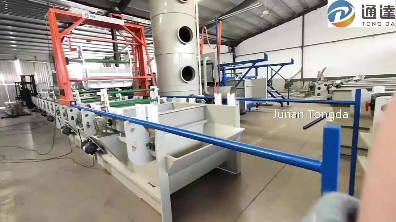 Hard Chrome Plating Line With Exhaust System Small Electroplating Tank ...