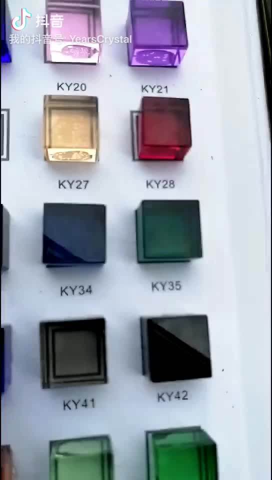 Crystal K9 Optical Yellow Color Crystal Glass Sheet Raw Material For ...