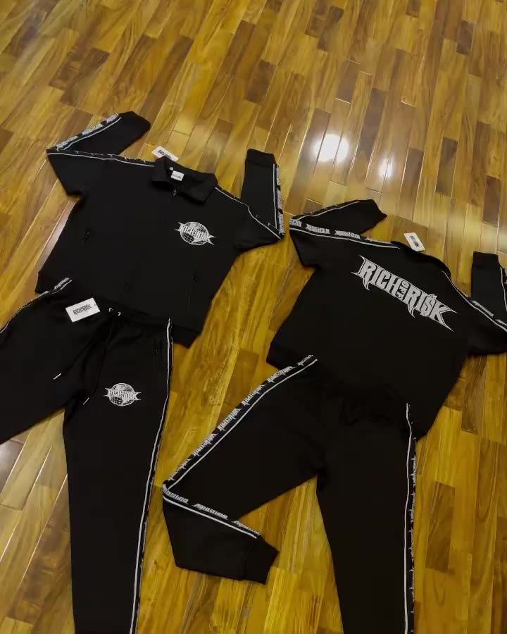 Men Tracksuit Two Piece Pullover Jogger Pants Sets Male Custom ...