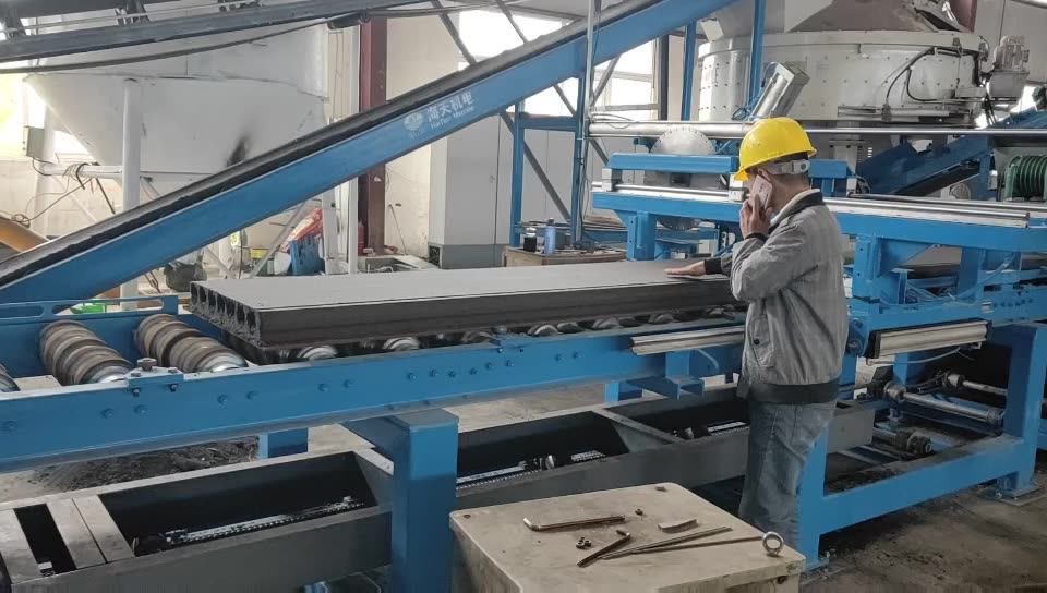 Factory Price Automatic Concrete Wall Panel Production Line For Hollow ...