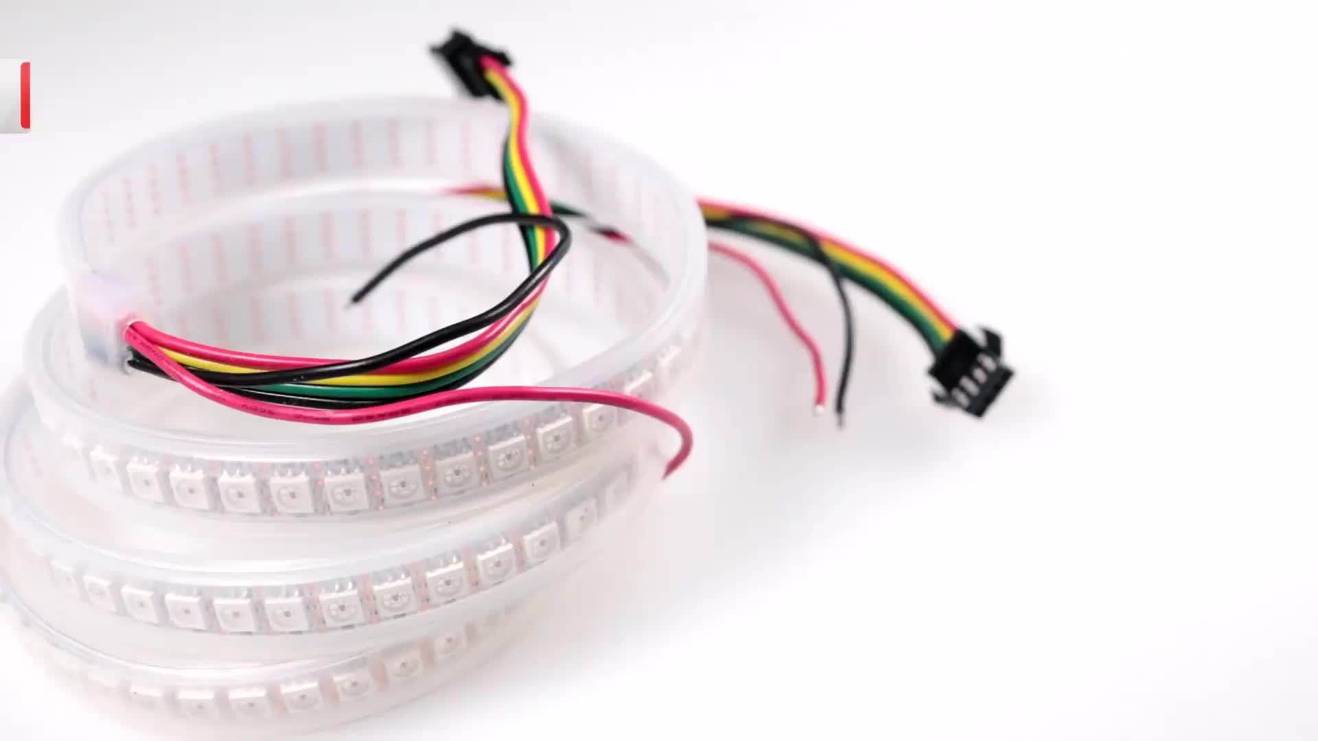 5v Addressable Programmable Digital Rgb Pixel Led Strip Apa102c 144 ...