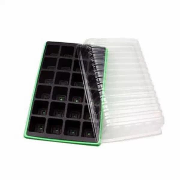 Garden Greenhouse Polystyrene Seed Trays Plastic 24 Cells Rice Nursery ...