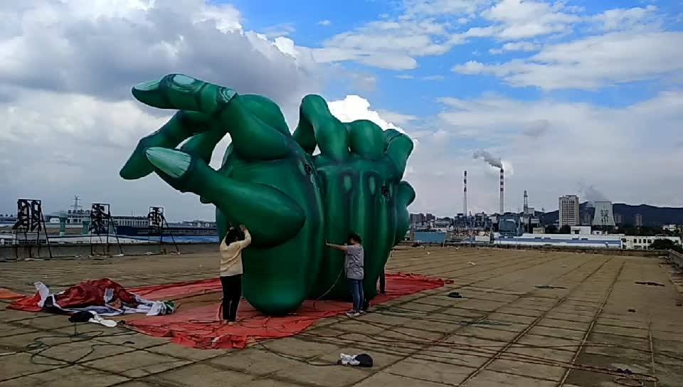 Halloween Skull Inflatable Hand Giant Hanging Hand Inflatable For ...