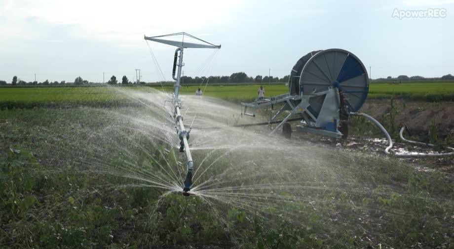 Agricultural Travelling Hard Hose Reel Boom Irrigation System With ...