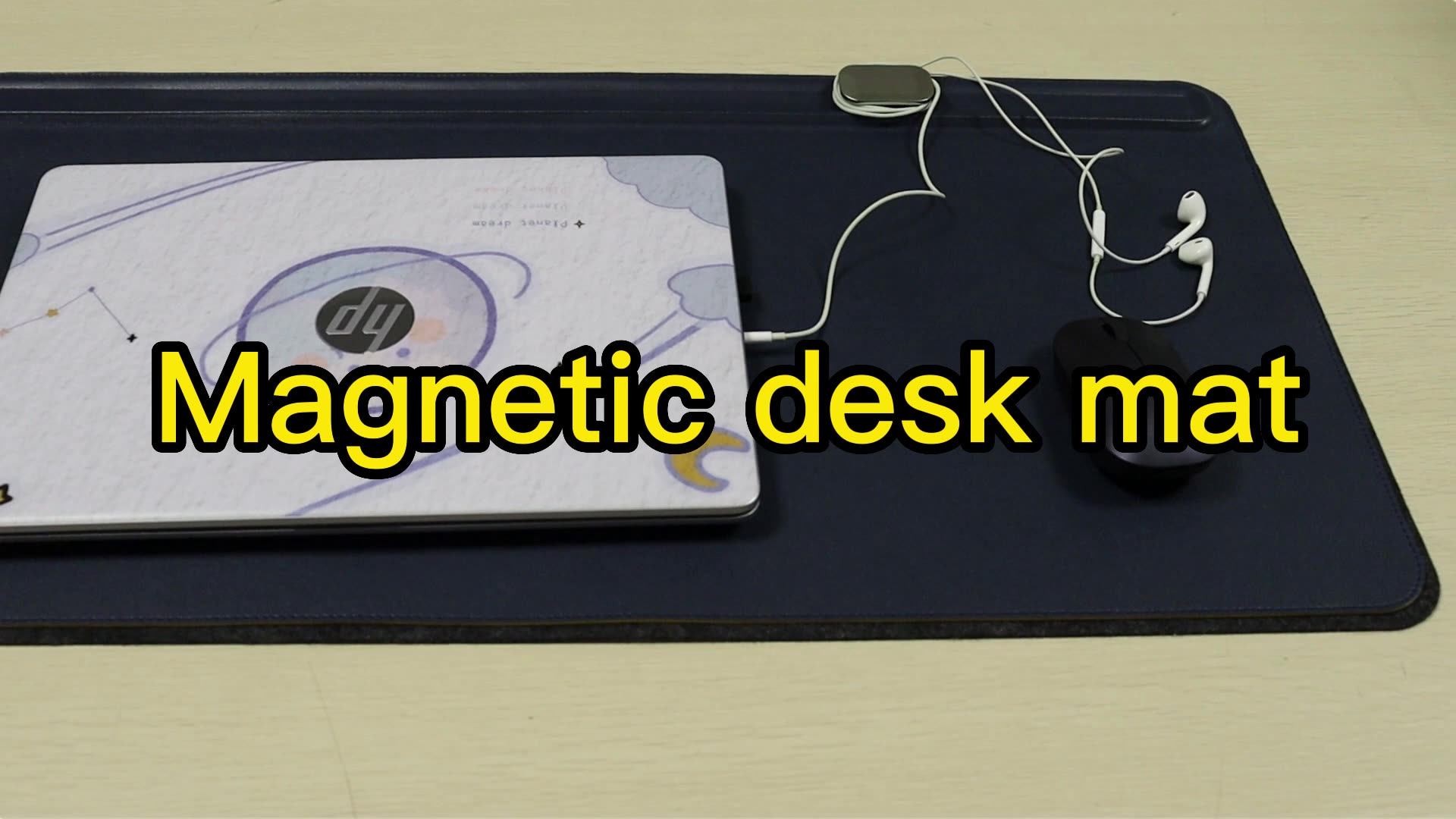 Scratch Proof Water Resistance Leather Desk Mat Magnetic Mouse Pad High ...