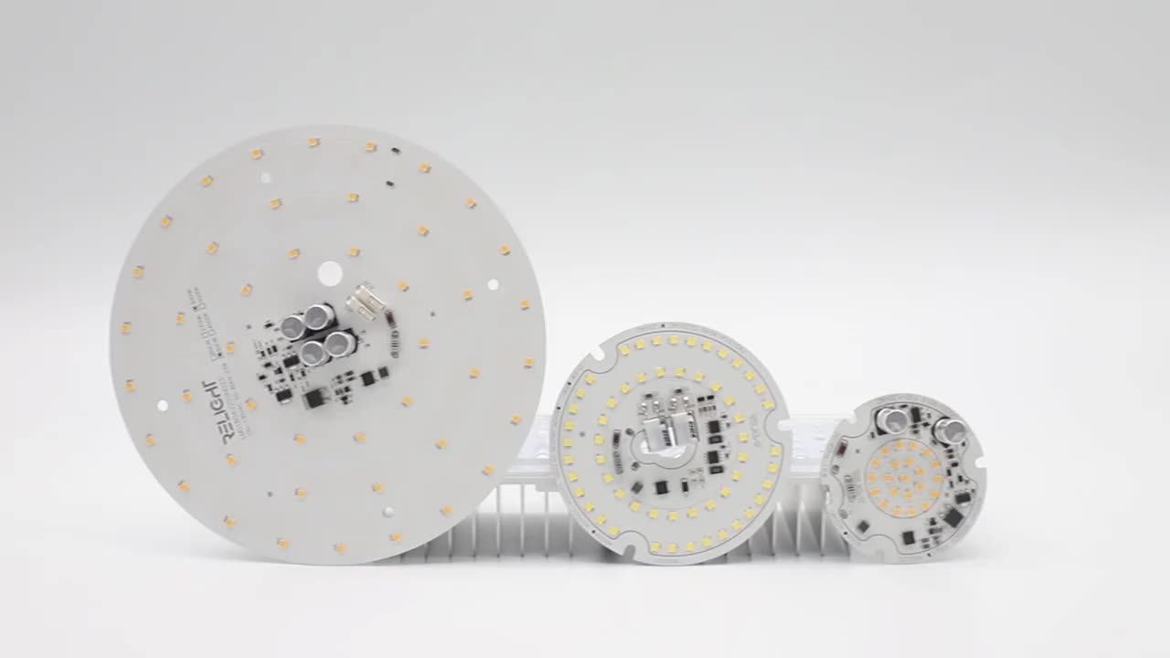 220v Round Aluminum Pcb Board Circuit Led Module Pcba For Panel Light ...