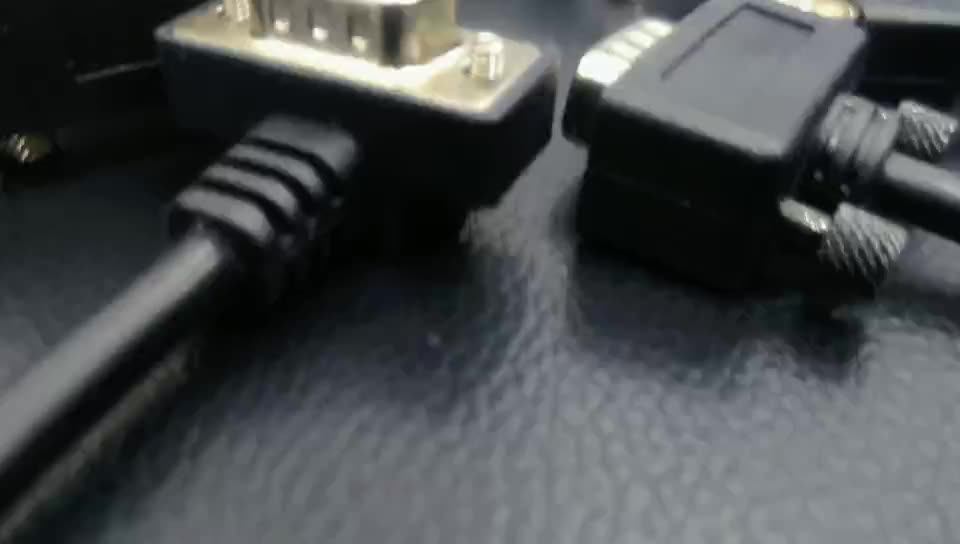 Rs232 Serial Cable Db9 Angled Connector Plug 9-pin 45 Degree Overmolded ...