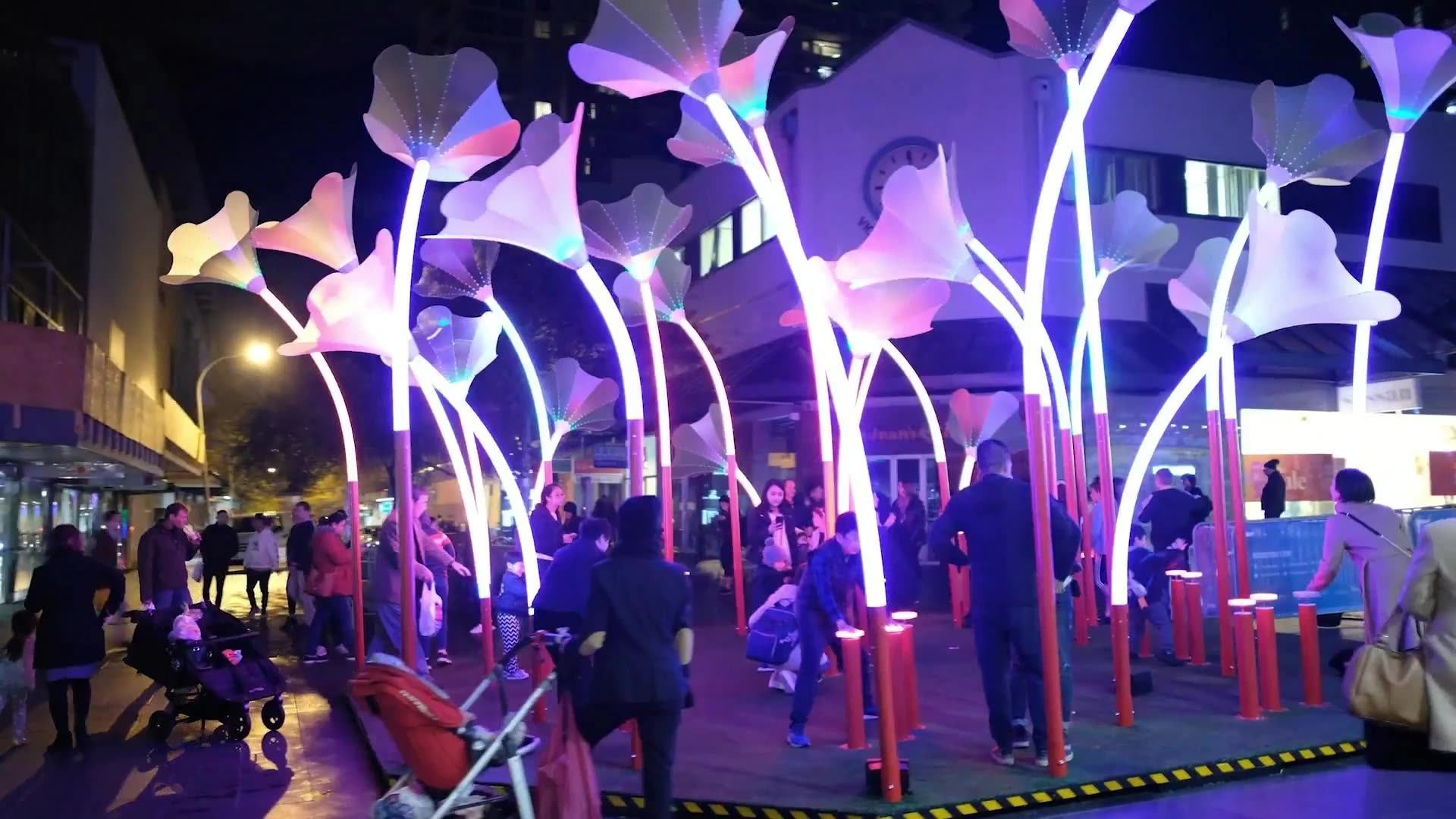 Sg Outdoor Pvc Waterproof Rgb Flower Commercial Use Landscape Lamp Led ...