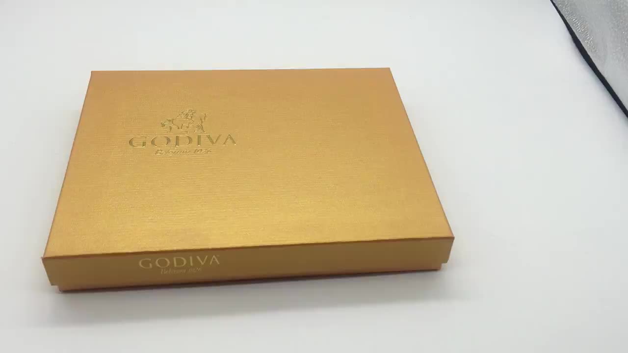 Classic Gold Chocolate Gift Package Candy Paper Packaging Clamshell Box ...