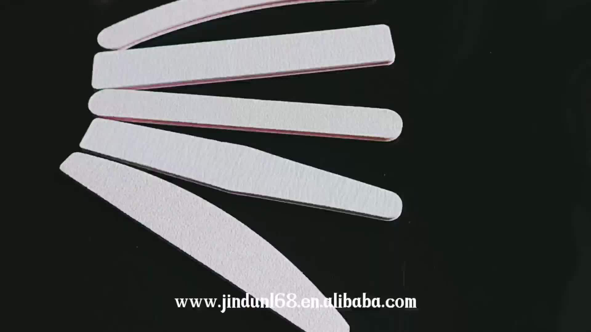 Professional Rectangle Square Nail File 80/80 Extra Coarse Zebra Square ...