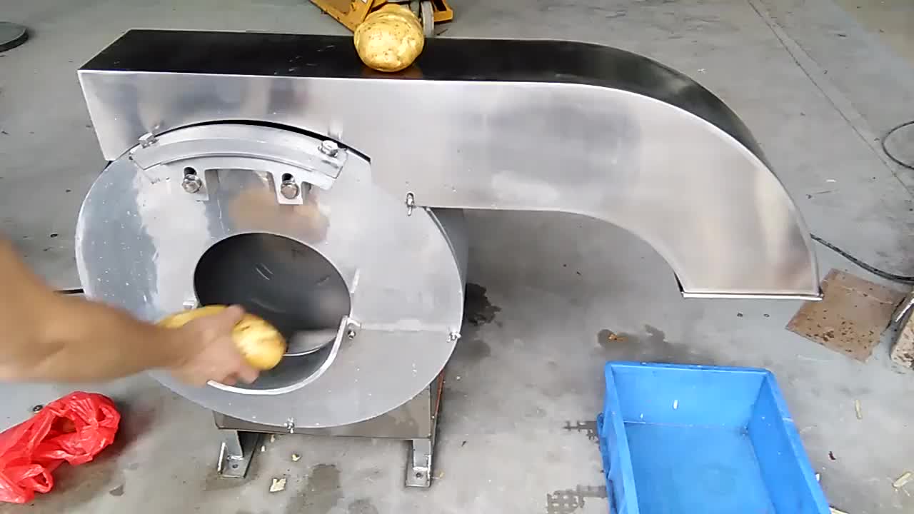 Industrial Potato Chips Cutter Potato French Fries Making Machine For