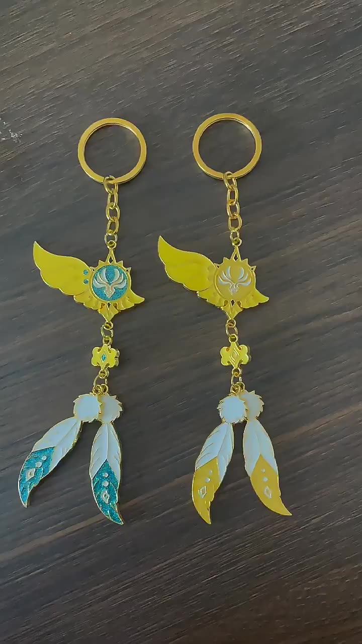 Genshin Impact Luminous Cosplay Metal Charm Keychain - Buy Genshin ...