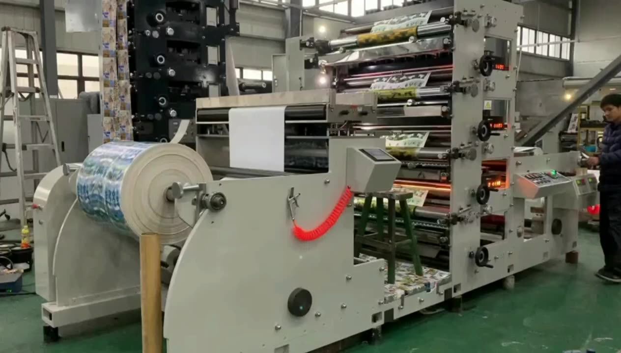 Gp1100-6b Flexo Label Printing Machine Uv Oven Film Paper Film Stickers ...