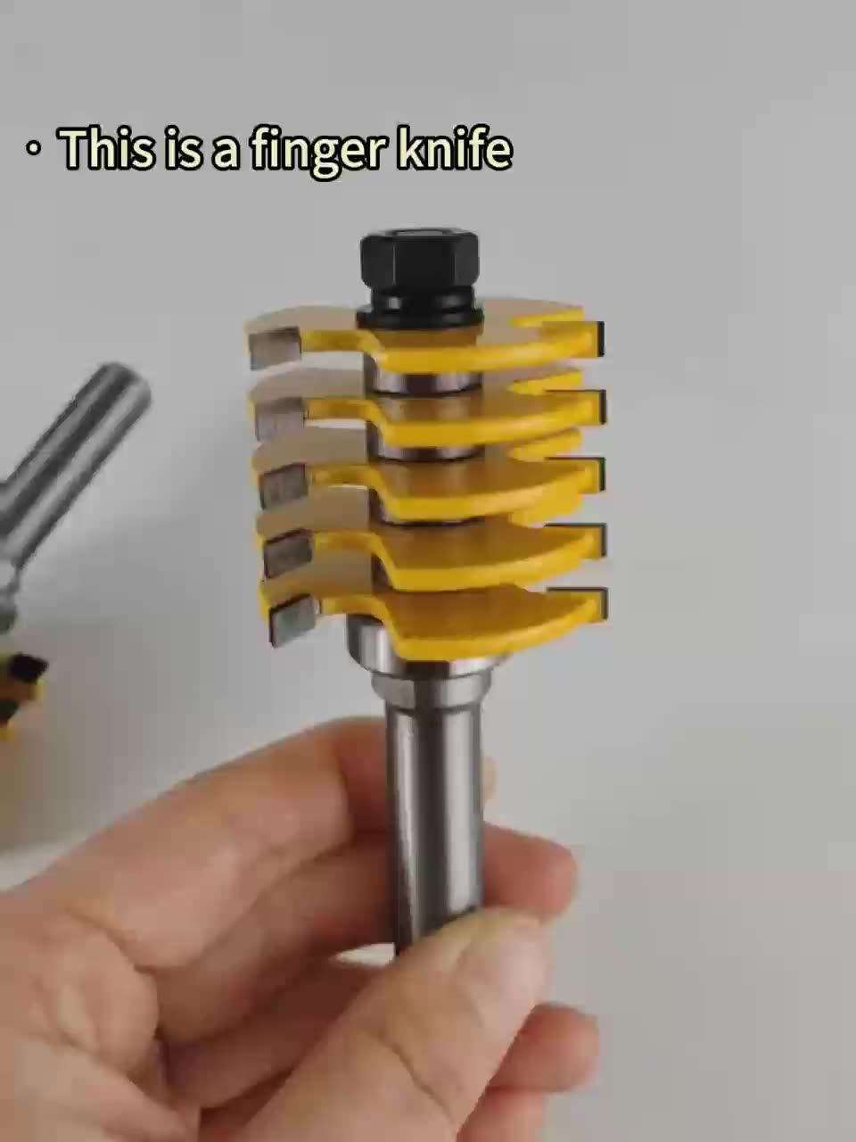 8mm 12mm 1/2 Inch Shank Wood Milling Cutter 3 Teeth Adjustable Finger ...