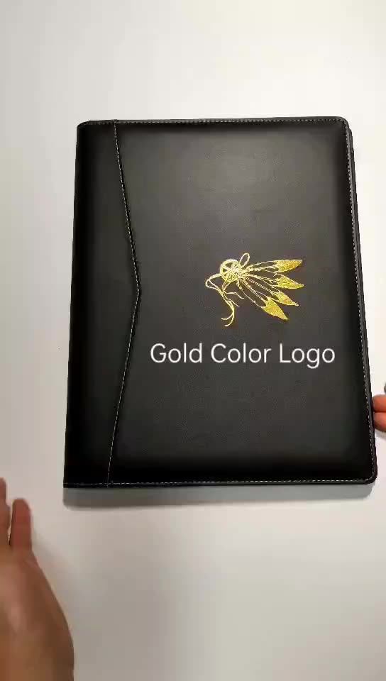 A4 Size Stylish Padfolio Custom Logo Faux Leather Padfolio - Buy ...