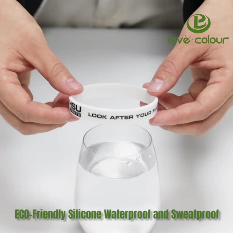 Custom Uv Color Changing Silicone Wristband Rubber Band Bracelet - Buy ...