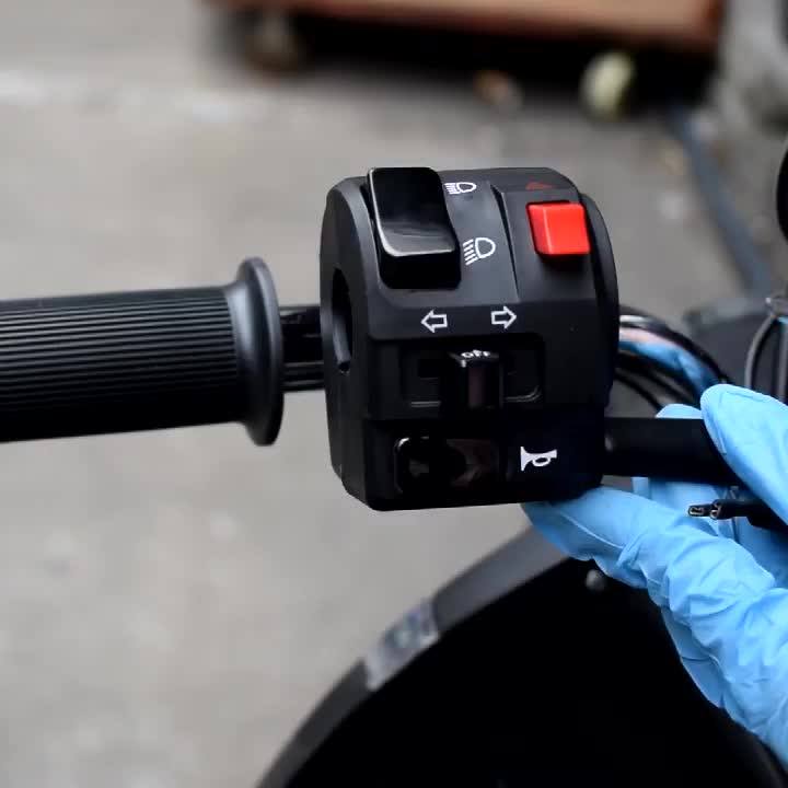 7/8" 22mm Motorcycle Switches Motorbike Horn Button Turn Signal ...