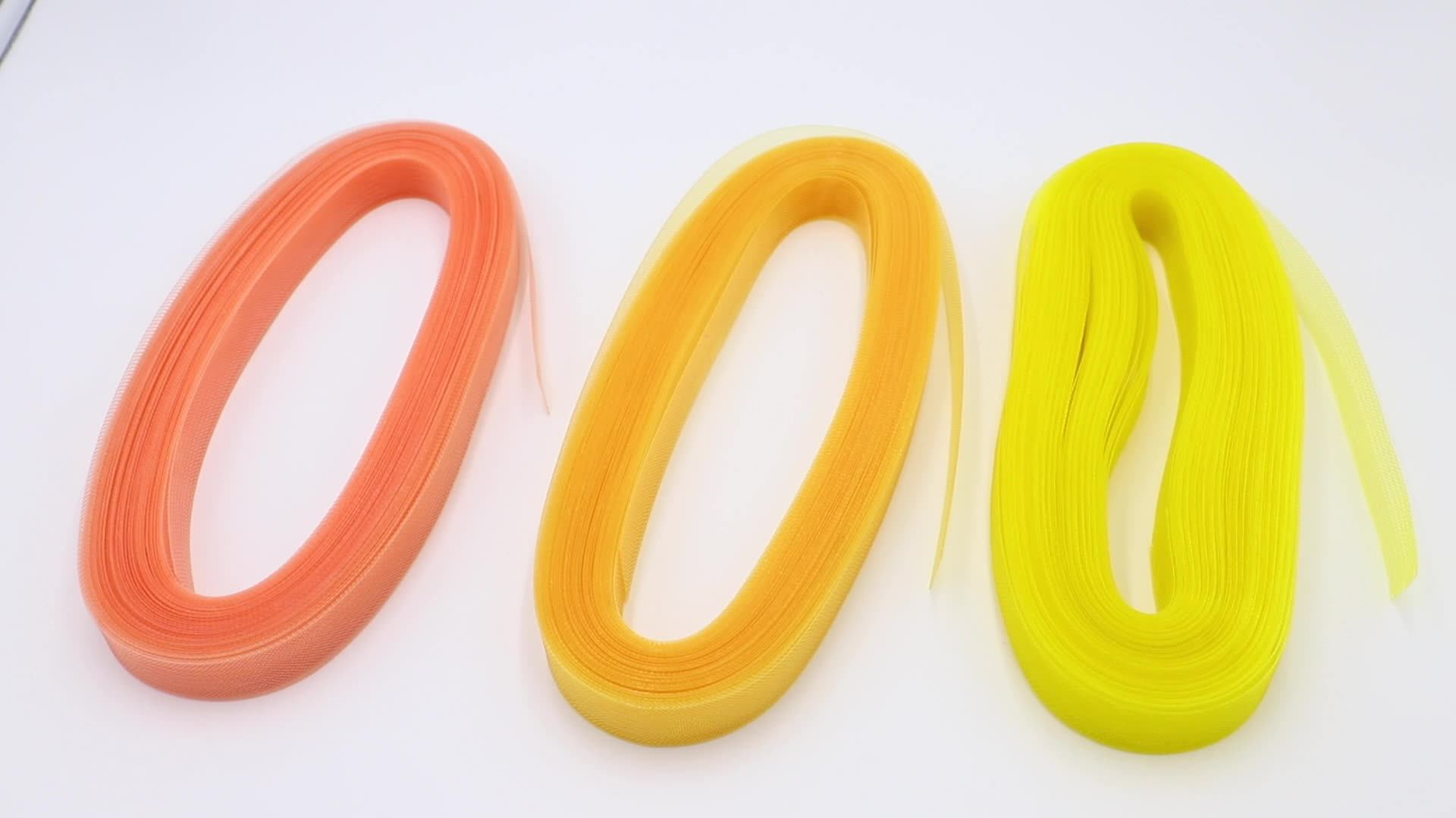 Material De Poliéster De Crinolina/cinta Tubular Crin Blanca Sombrero ...