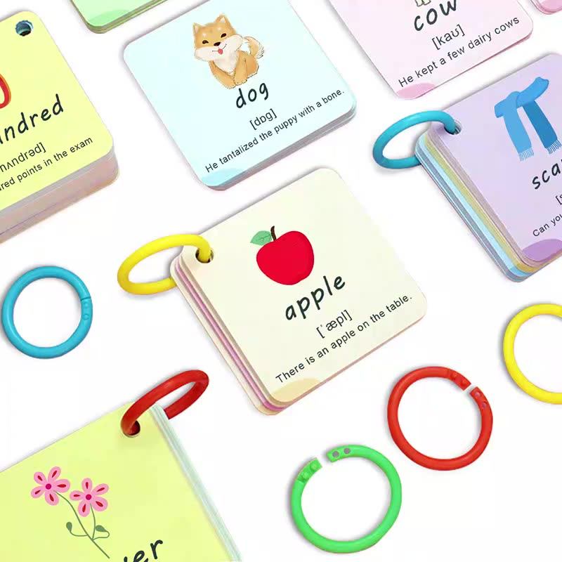 Custom Flash Cards Cognitive Cartoon Cards Memory Training Children ...