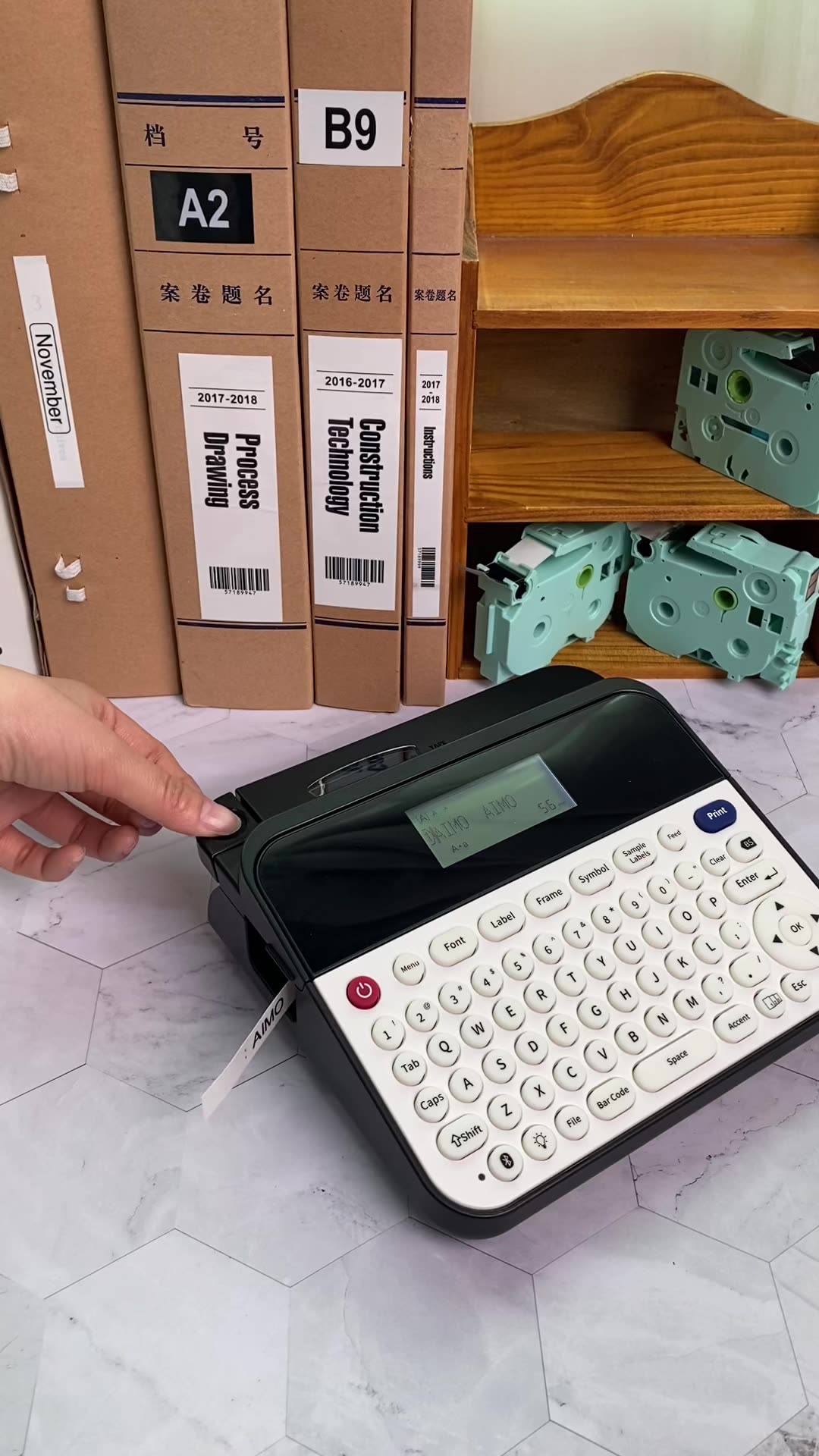 D480bt Keyboard Label Maker Machine With Tape Connect And Create ...