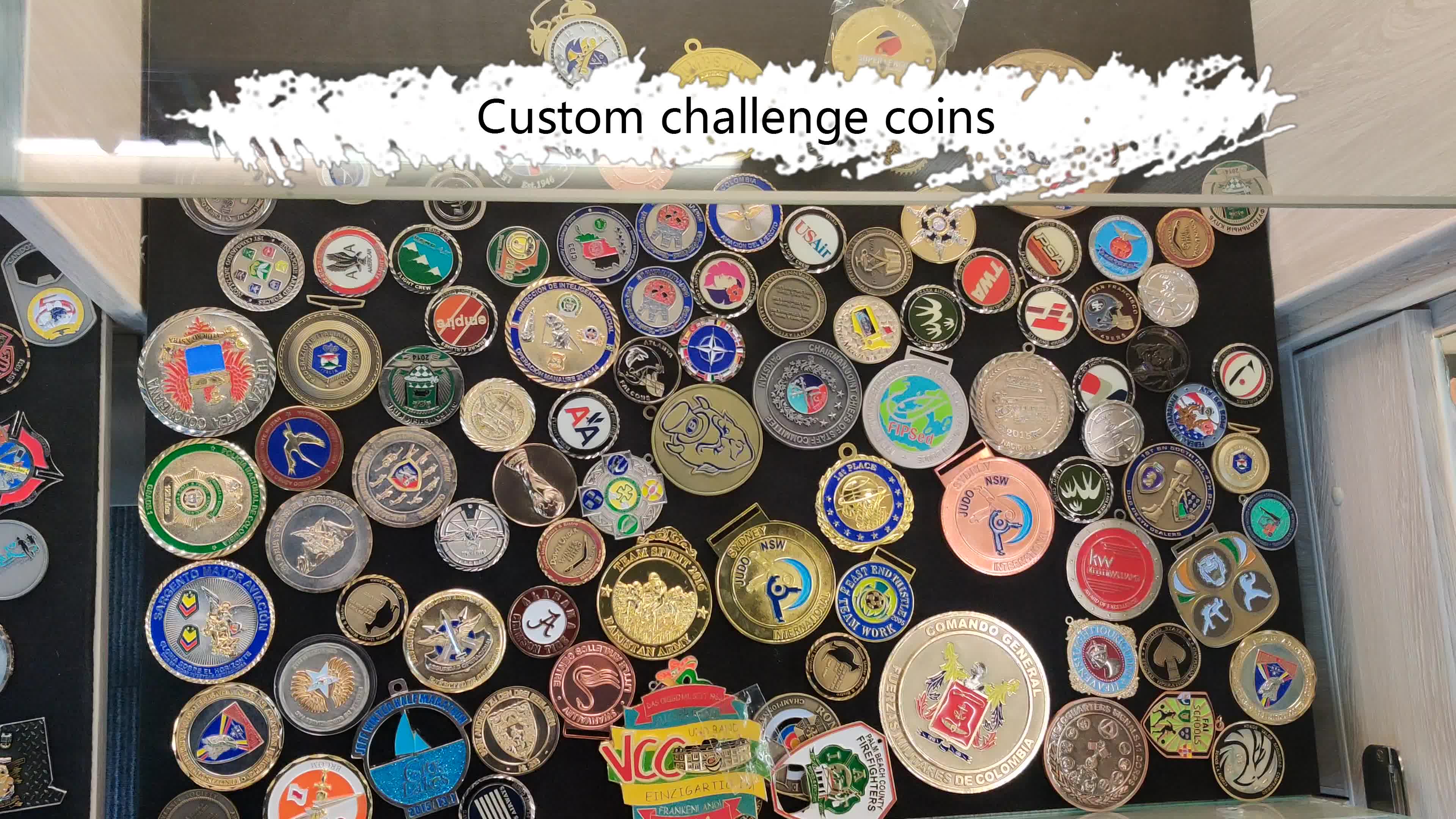 Wholesale Challenge Coin Manufacturer Antique Gold Plating Soft Enamel ...