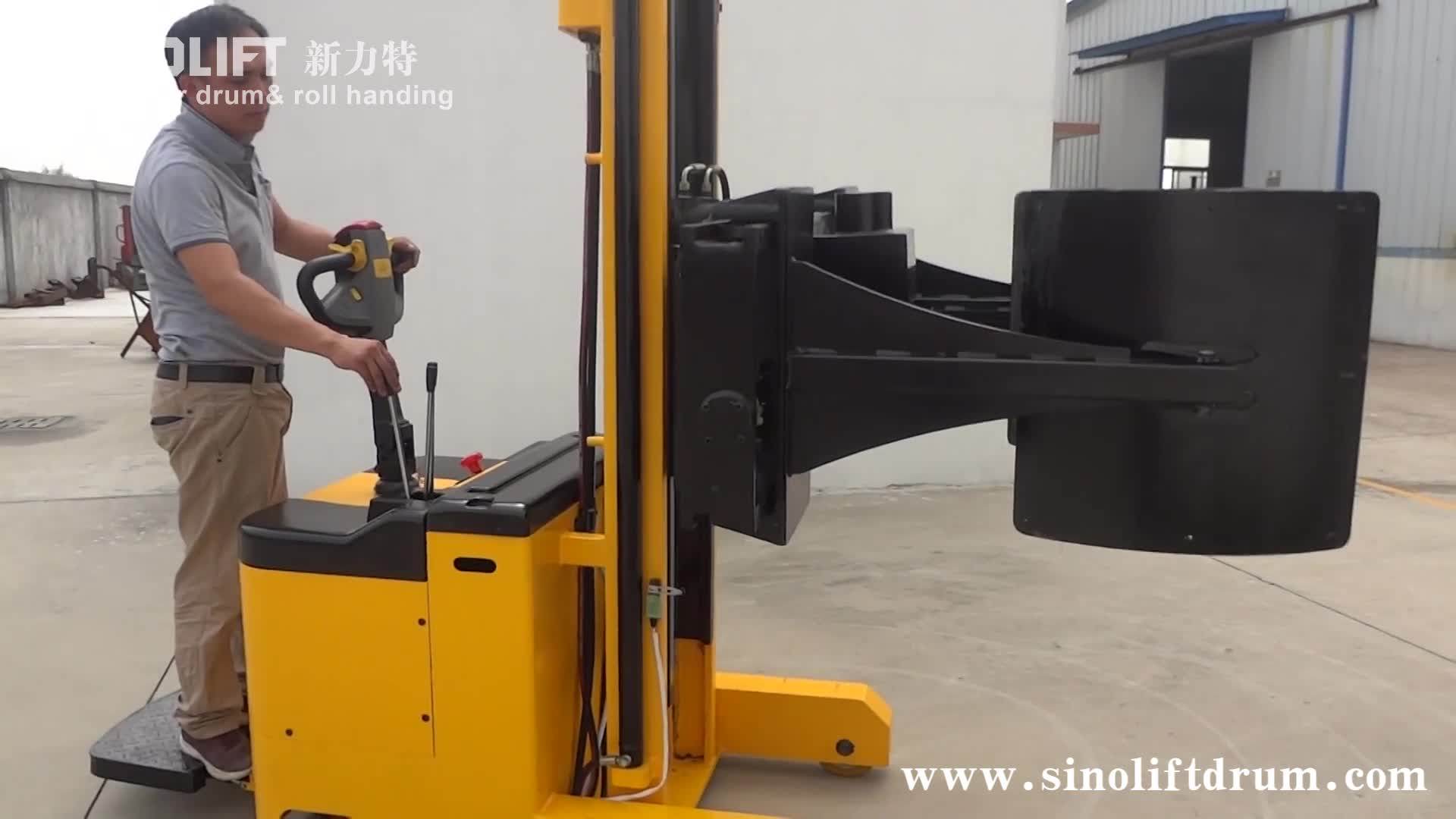 Sinolift Cdd-z Full Electric Paper Roll Clamp Stacker With Rotating 90 ...