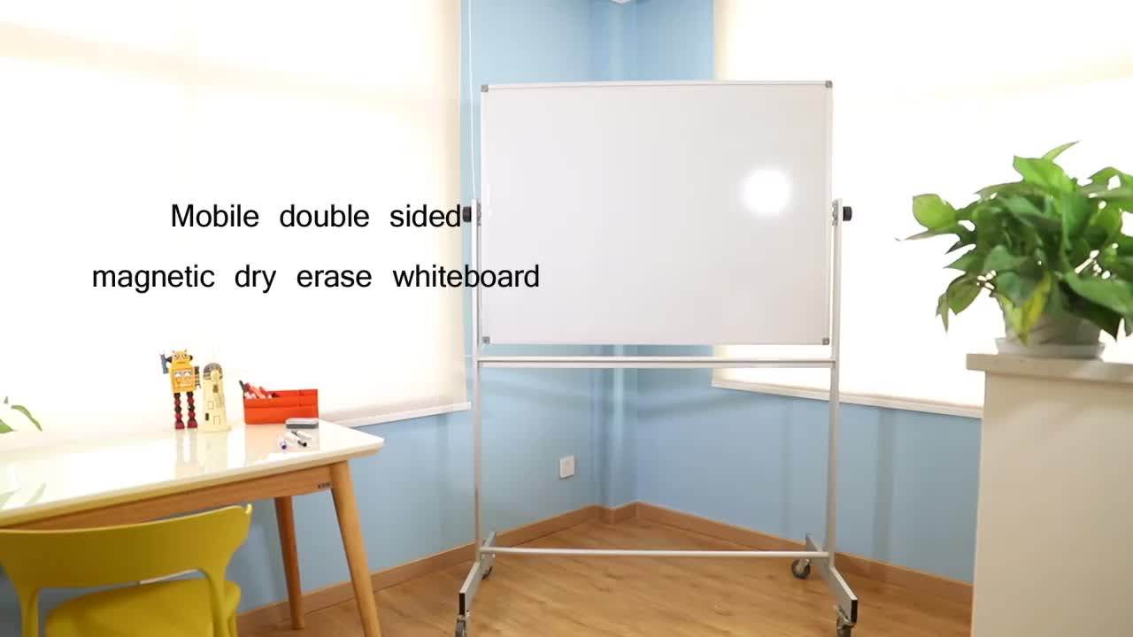 Movable Writing Board Rolling Mobile Double Sided Magnetic Conference ...