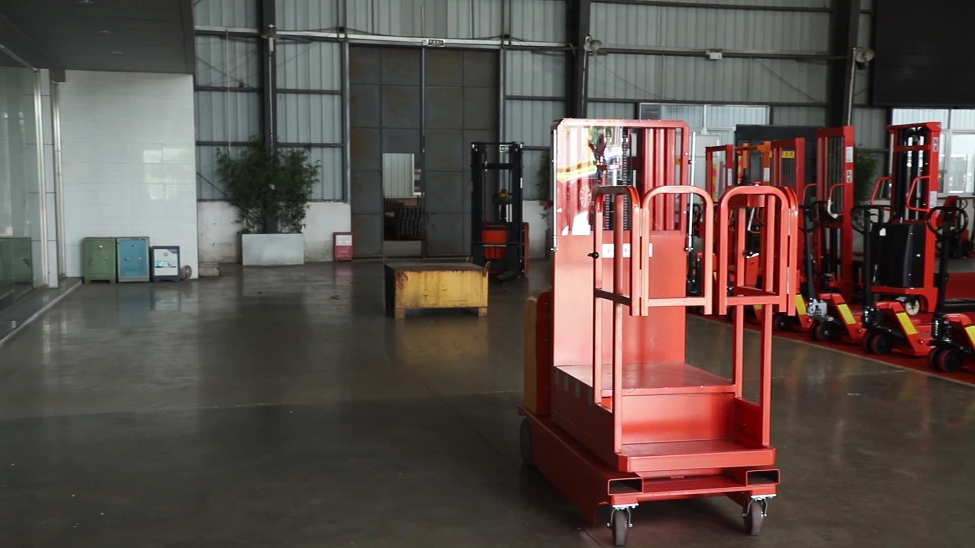 Niuli Full Electric Stock Order Picker Self Propelled Aerial Work ...