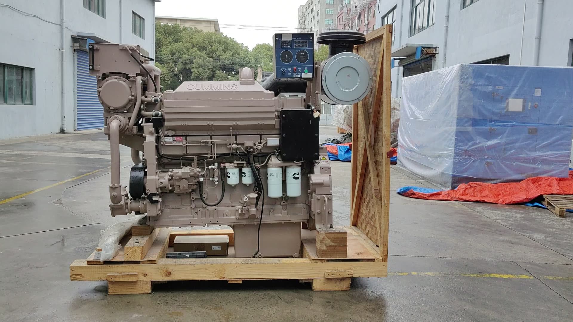 Kta19-m700 Water Cooled 6 Cylinder 522kw 700hp 2100rpm For High-speed ...