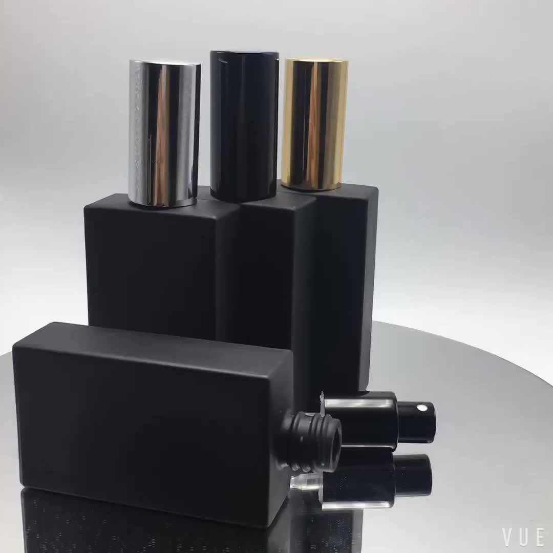 50 Ml Matte Black Glass Spray Bottle With Mist Cap - Buy Glass Spray ...