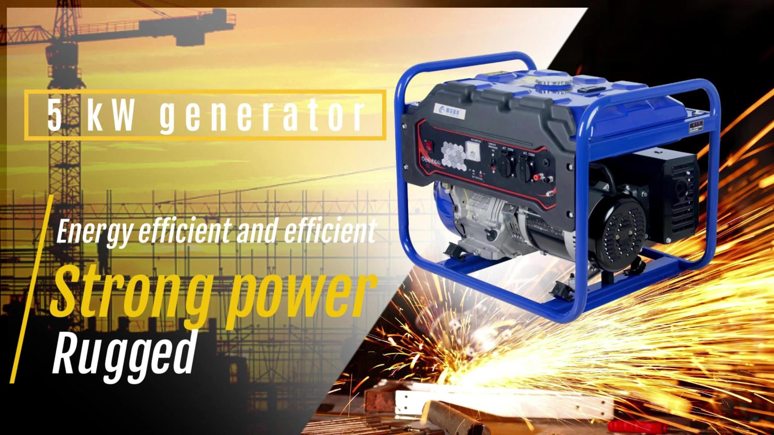 7.5hp Ohv Electric Start 2kw 3kw Gasoline Engine Generator - Buy ...