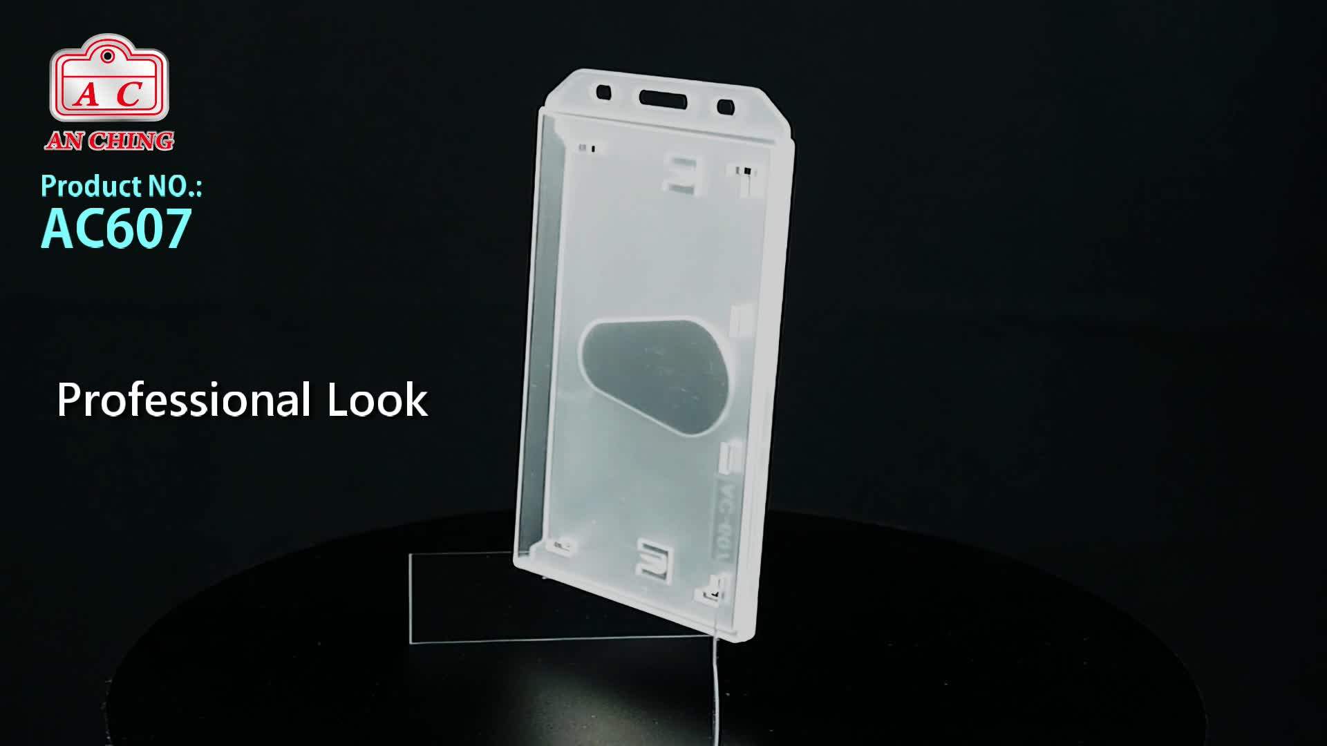 Vertical Id Card Hard Plastic Badge Holder - Buy Badge Holder,Id Holder ...