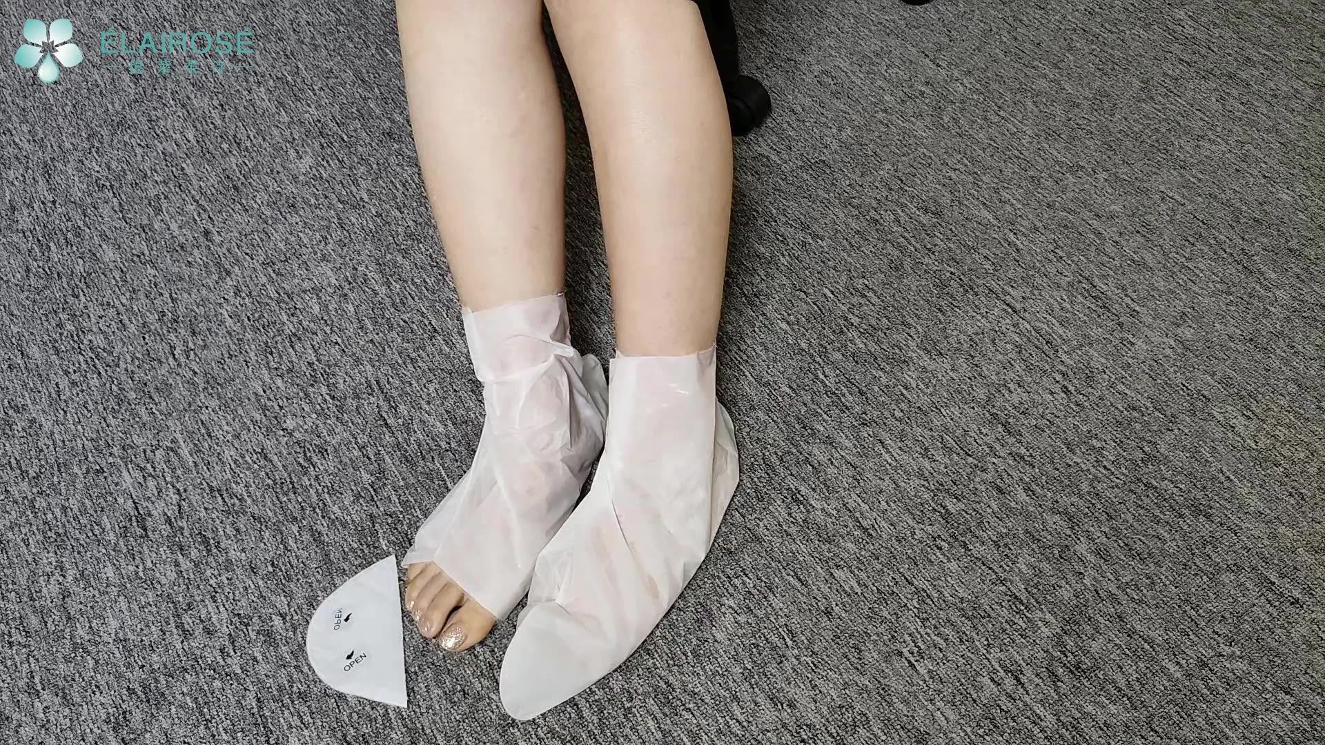 Keratin Foot Mask Sachet Oem Collagen Nourishing Foot Socks Toe Area ...