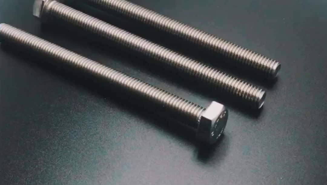 304 Long Hex Bolts Six Corner Bolts Nuts And Washers M6m8m10*10-200mm ...
