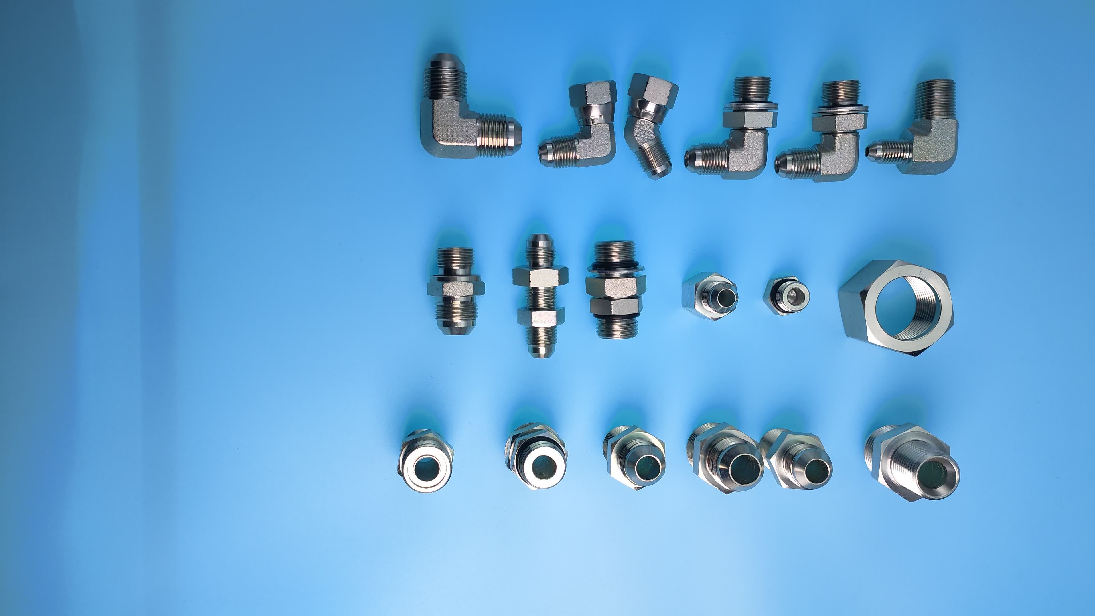 Stainless Steel Hydraulic Fittings Jic/bsp/bspt/npt/metric/orfs/sae ...