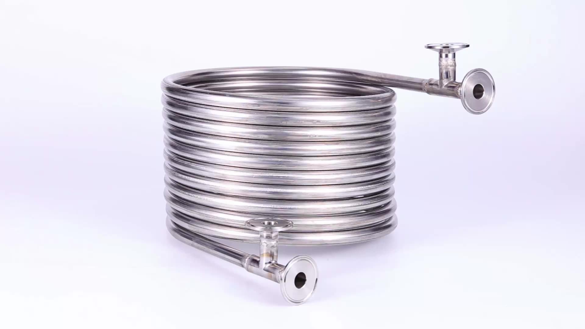 9 Meters Counter Flow Chiller - 304 Stainless Steel Beer Brewing ...