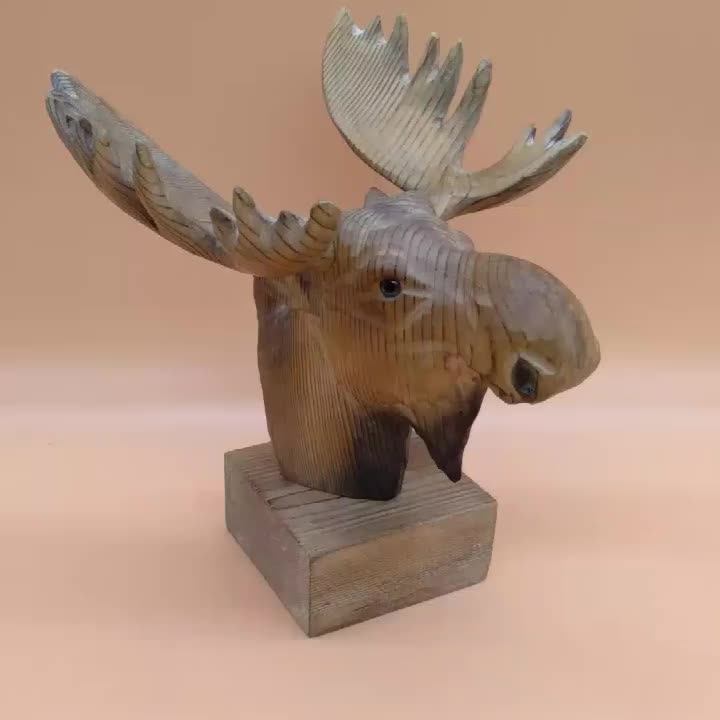 3d wood animal wall arts of wood deer head, View 3d wood animal wall ...