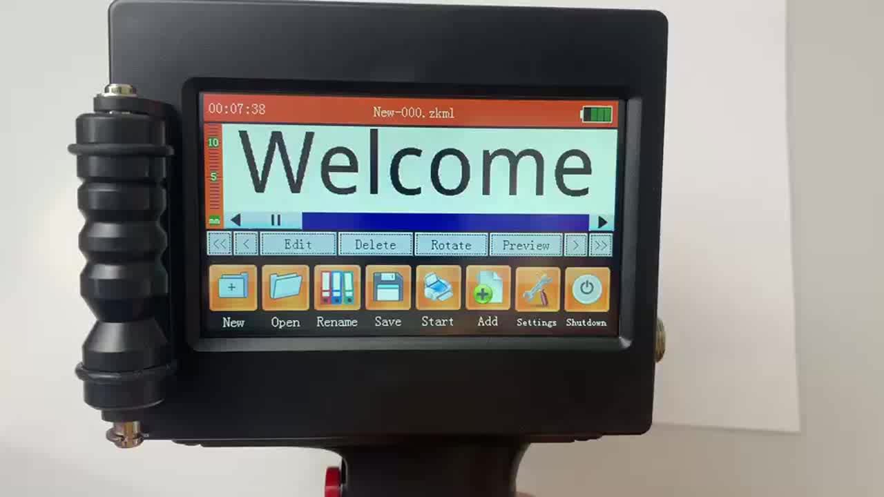 Incode 12.7mm Half Inch Thermal Ink Jet Printer Mini Portable Hand Jet ...