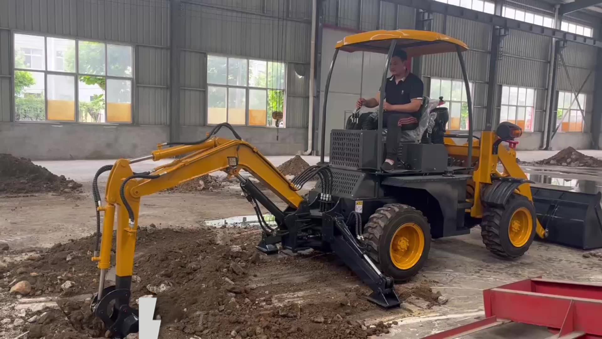 Th10-50 Mini Retroexcavadora Backhoe Loader Mini Towable Backhoe ...