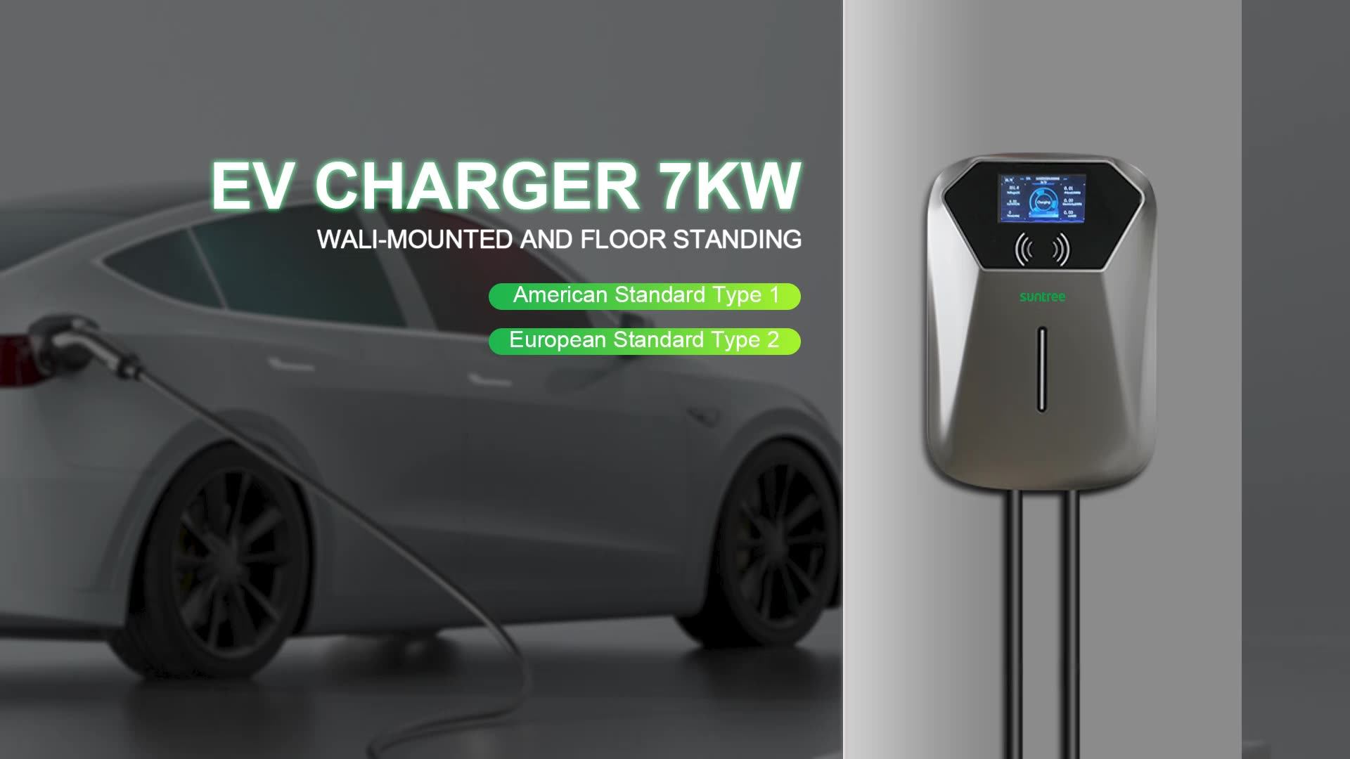Good Quality Manufacturers 7kw Gb/t Plug Wallbox Electric Vehicle Car ...