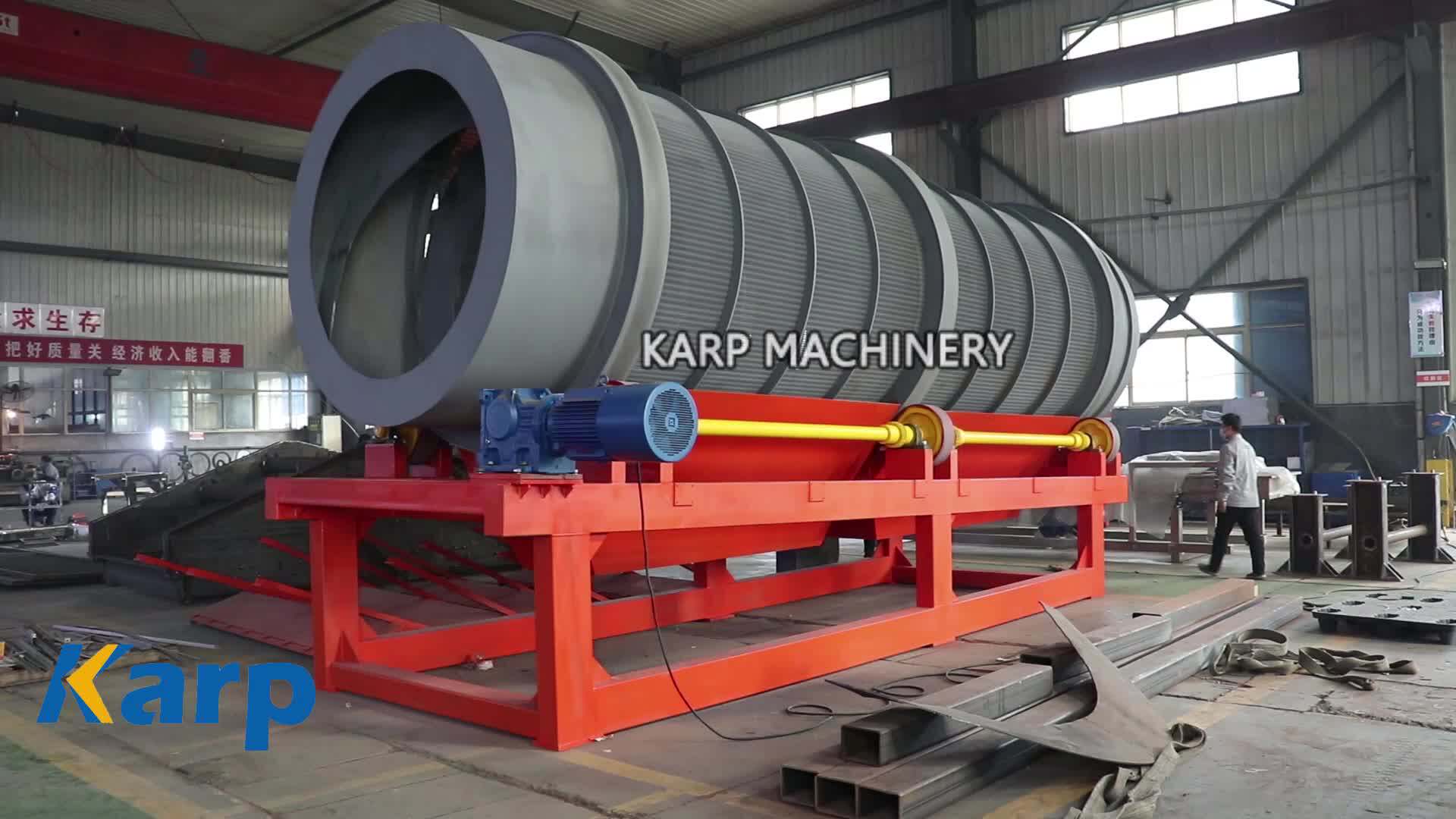 Aggregate Screening Rotating Drum Sieve Machine Trommel Screen - Buy ...