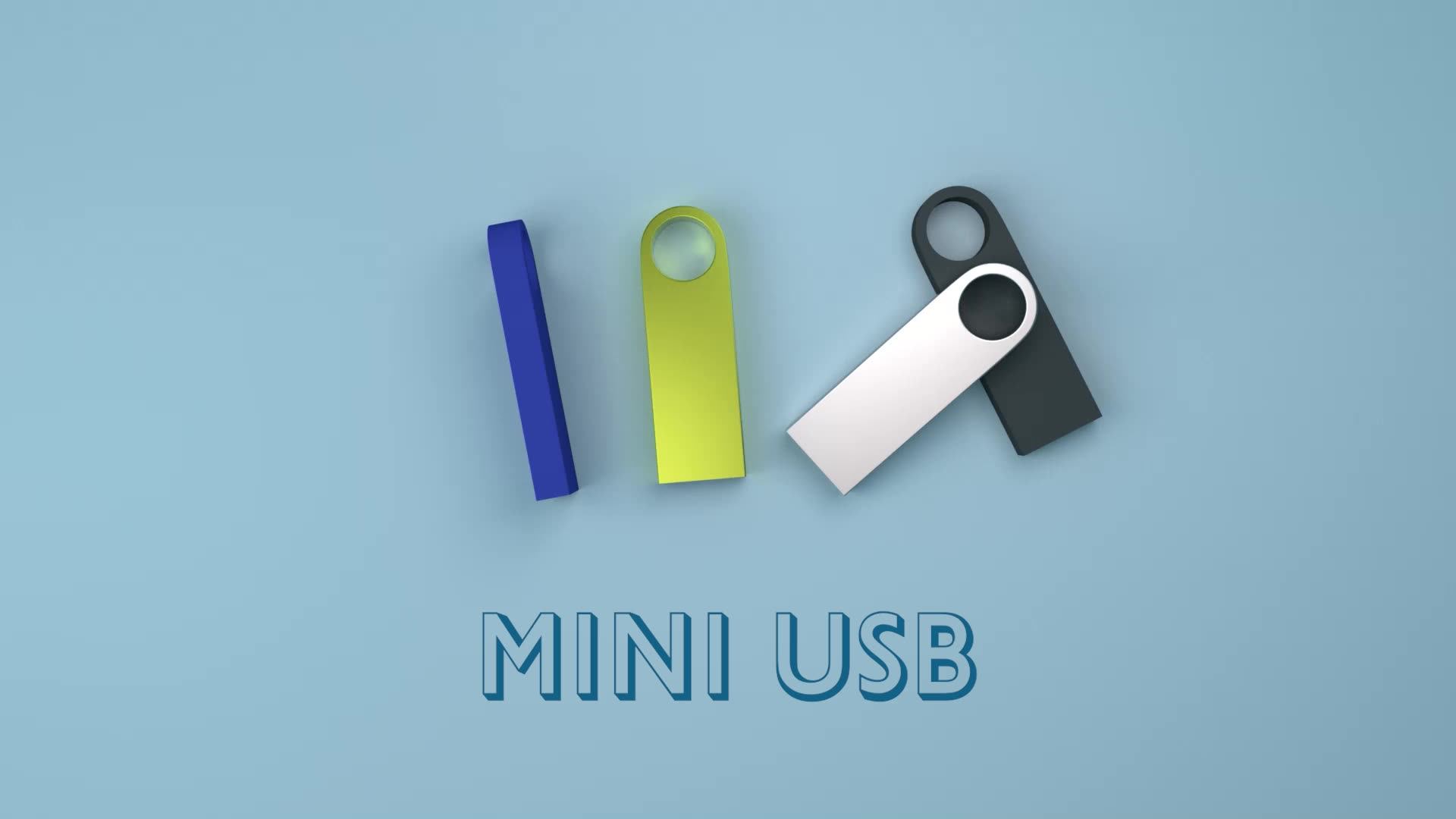 Mini Metal Usb Flash Drive 1gb 2gb 4gb 8gb 16gb 32gb 64gb Custom Logo ...