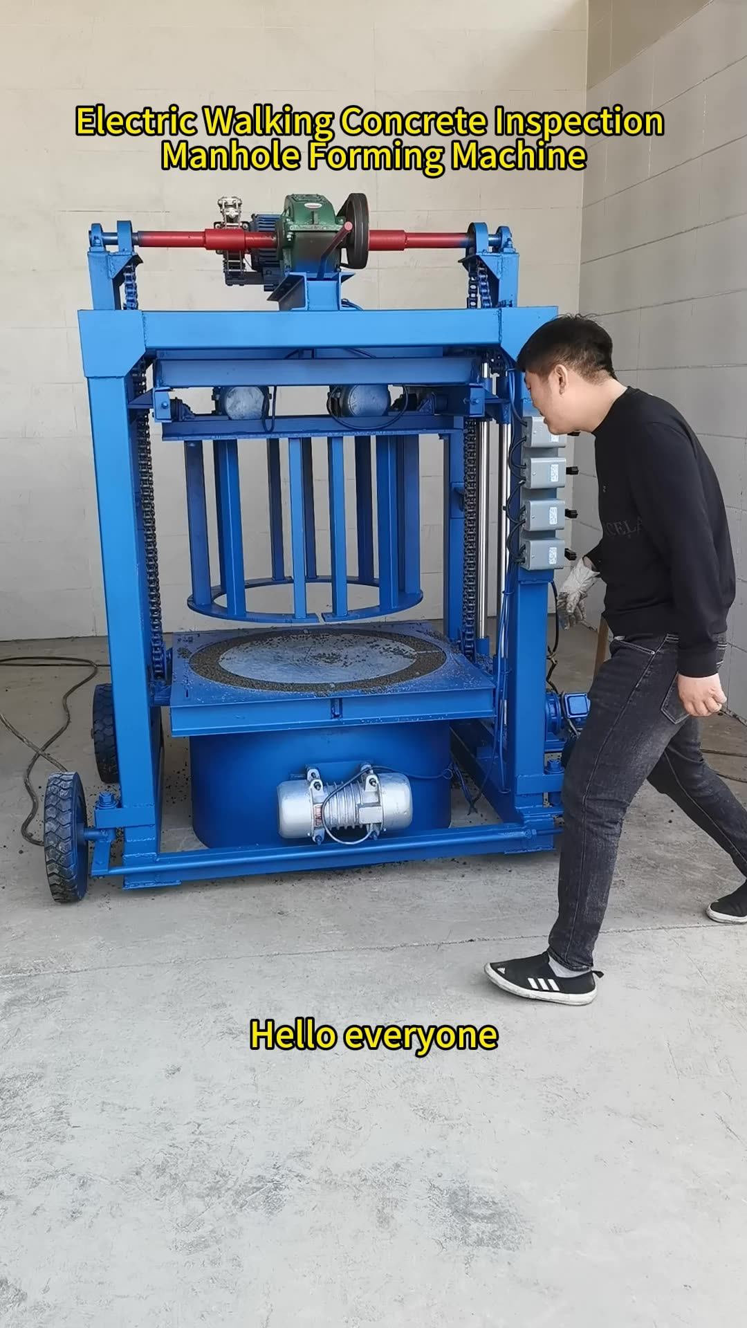 Large Precast Concrete Inspection Manhole Making Machine Diameter ...