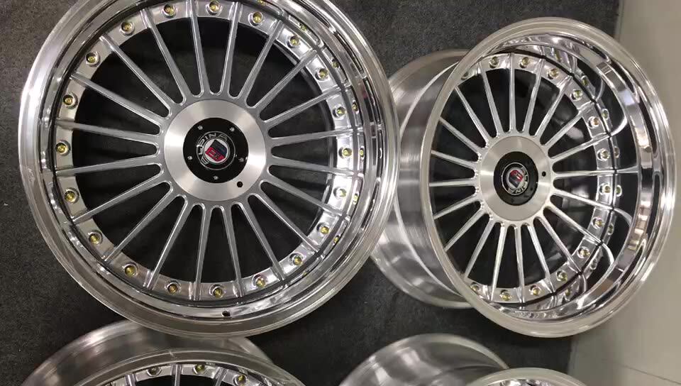 Hot Selling High Quality 3 Pieces Forged Split Wheel Customized Step ...