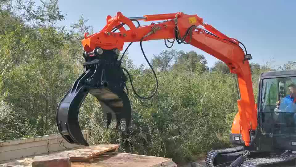 1.7t 3t 5t 8t 12t 20t 30t Single Cylinder Hydraulic Excavator Grab ...