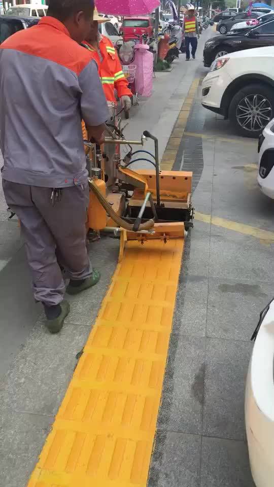 Thermoplastic Tactile Paving Tile Line Marking Machine - Buy Tactile ...