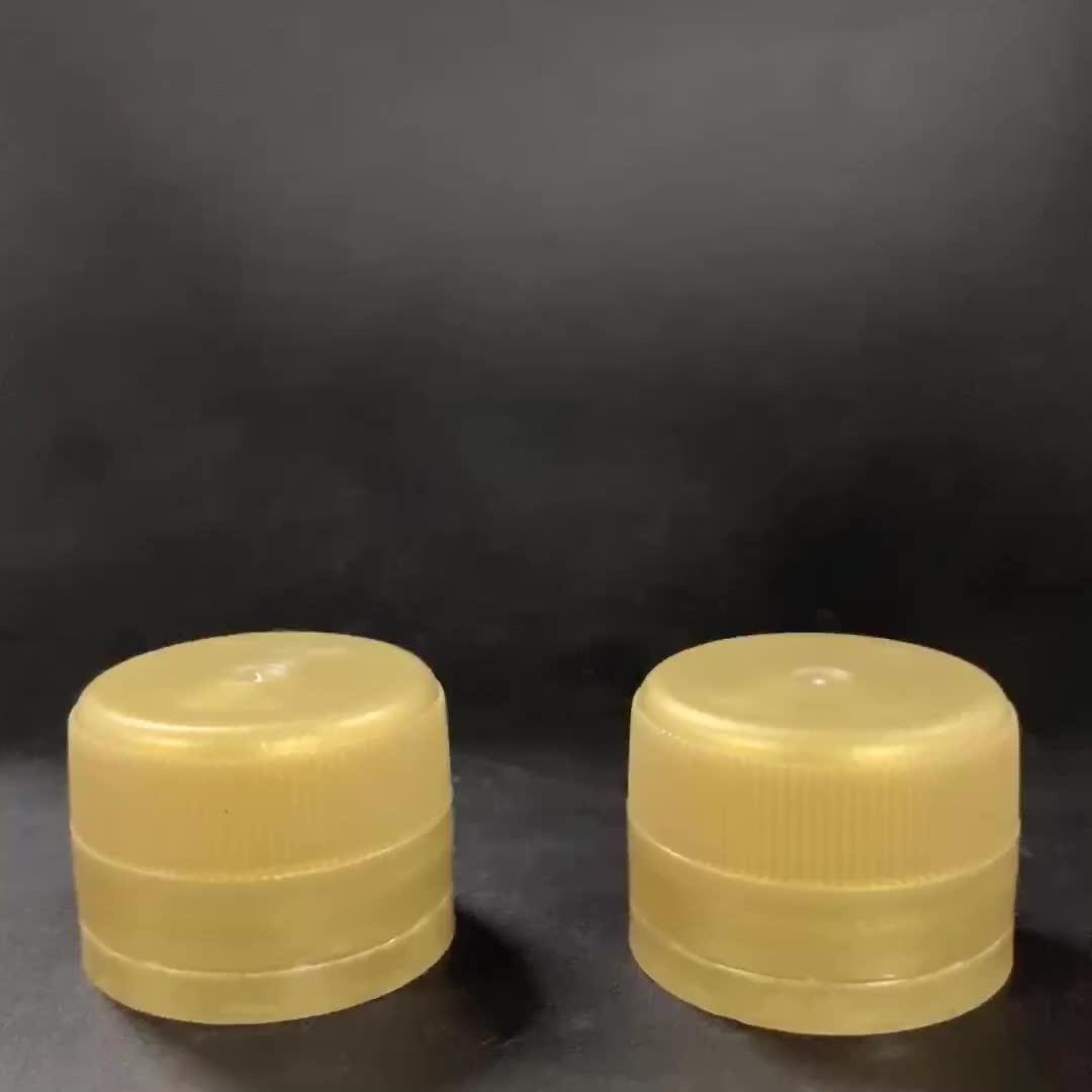 Gold Tamper Evident Plastic Screw Cap With Internal Pourer 31.5mm X ...