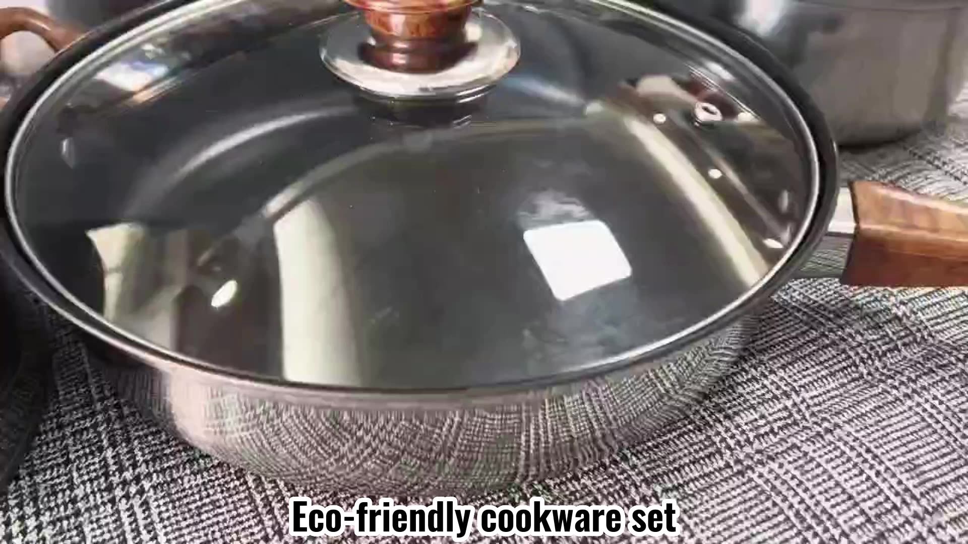 12pcs Cooking Pot Kitchenware Stainless Steel Casserole Nonstick ...